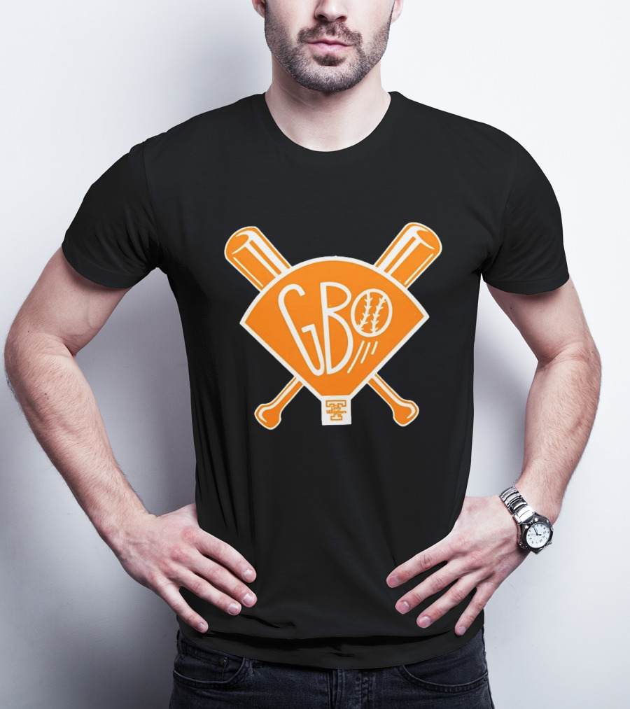 GBO Baseball Orange Crossed Bats University Of Tennessee Vols T-Shirt