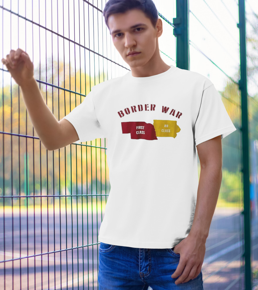 Border War First Class No Class Rivalry Kansas Missouri T-Shirt