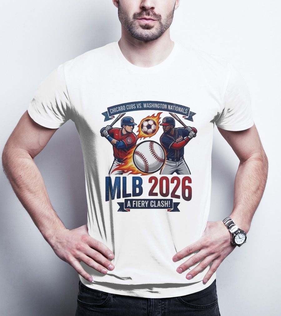 Chicago Cubs Vs Washington Nationals MLB 2026 A Fiery Clash T-Shirt
