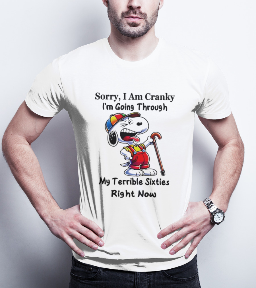 Sorry I Am Cranky I'm Going Through My Terrible Sixties Right Now T-Shirt