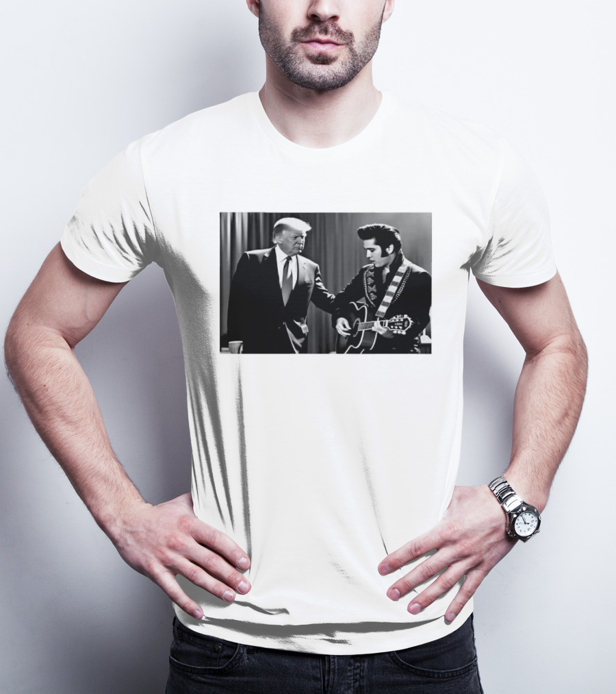 Trump Visits Graceland With Presley Guitar Moment T-Shirt