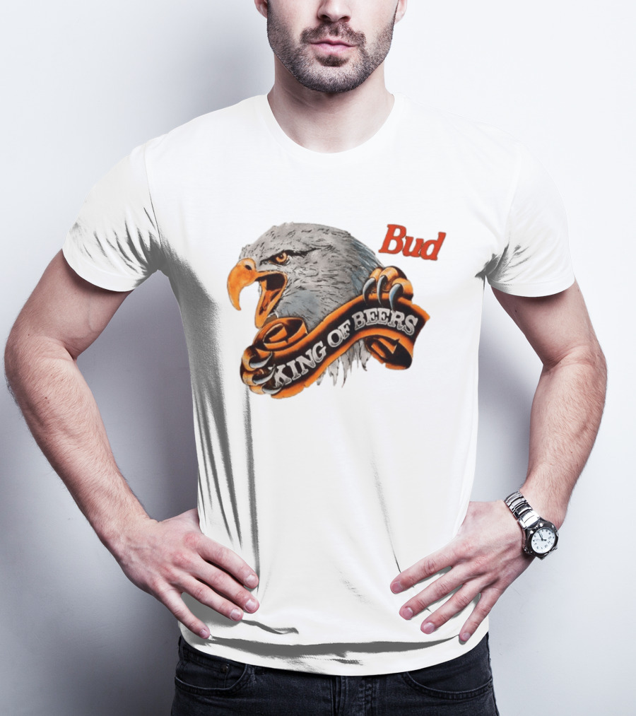 Bud King Of Beers Anheuser Busch Eagle T-Shirt