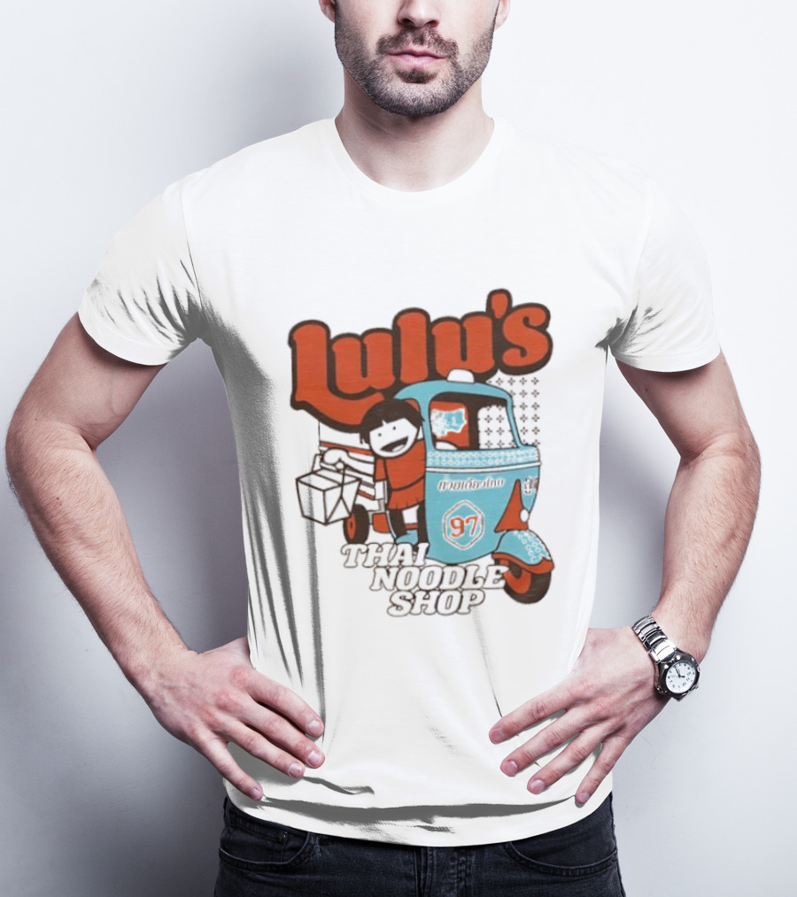 Lulu's Thai Noodle Shop Tuk Tuk Cartoon 97 T-Shirt