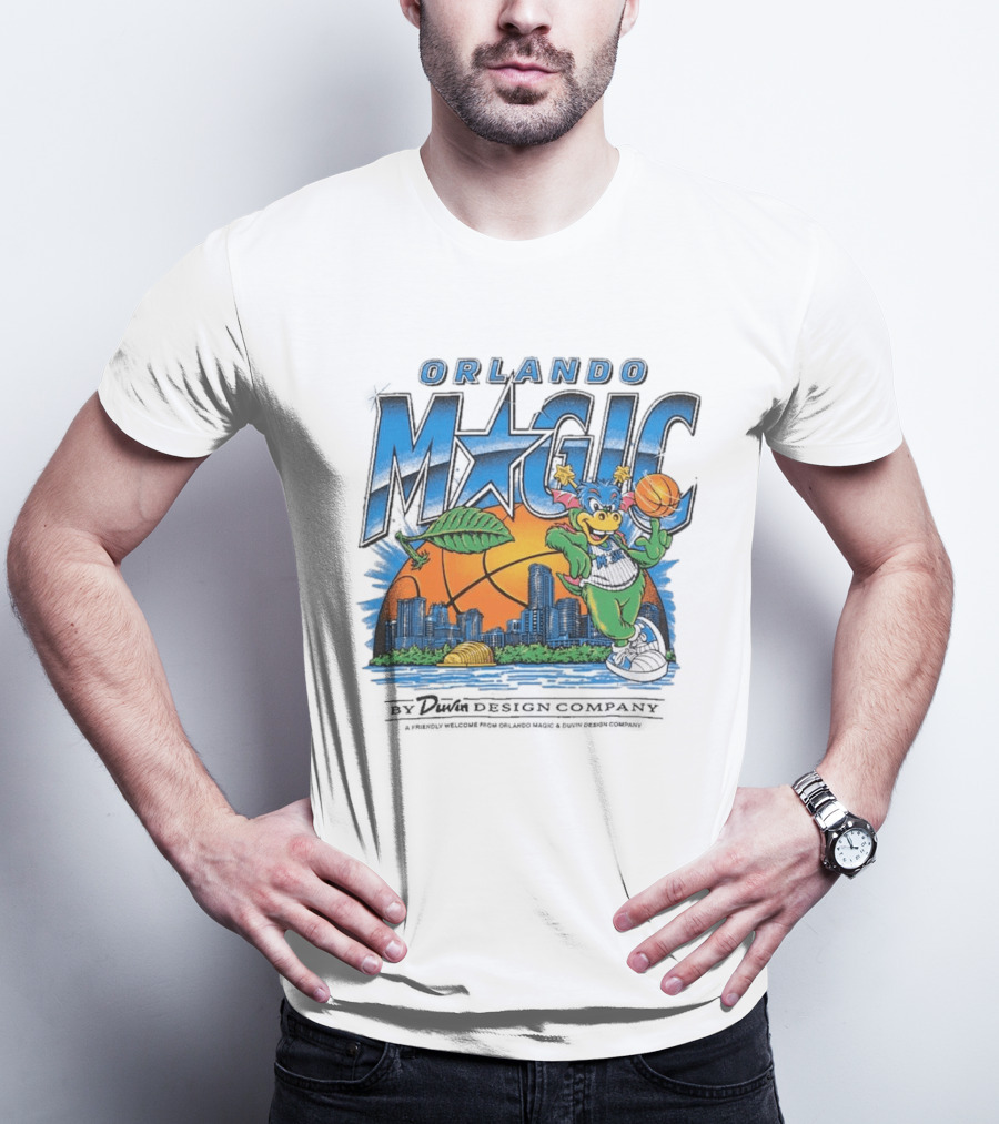Orlando Magic Duvin City Beautiful 2026 Mascot Basketball Skyline T-Shirt