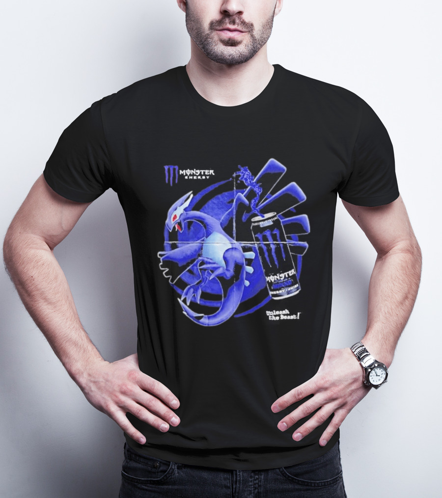 Shadow Lugia Meets Monster Energy Mixxd Burst Fusion T-Shirt