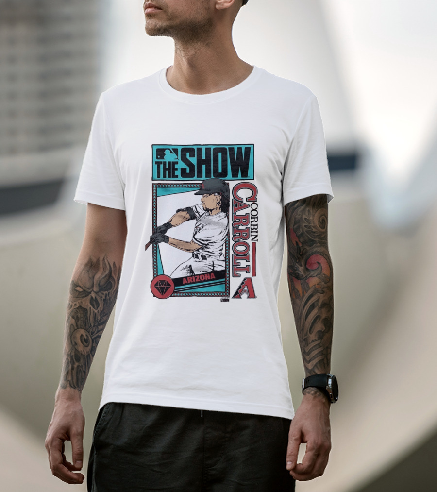 MLB The Show Corbin Carroll Arizona Diamondbacks Baseball Player T-Shirt