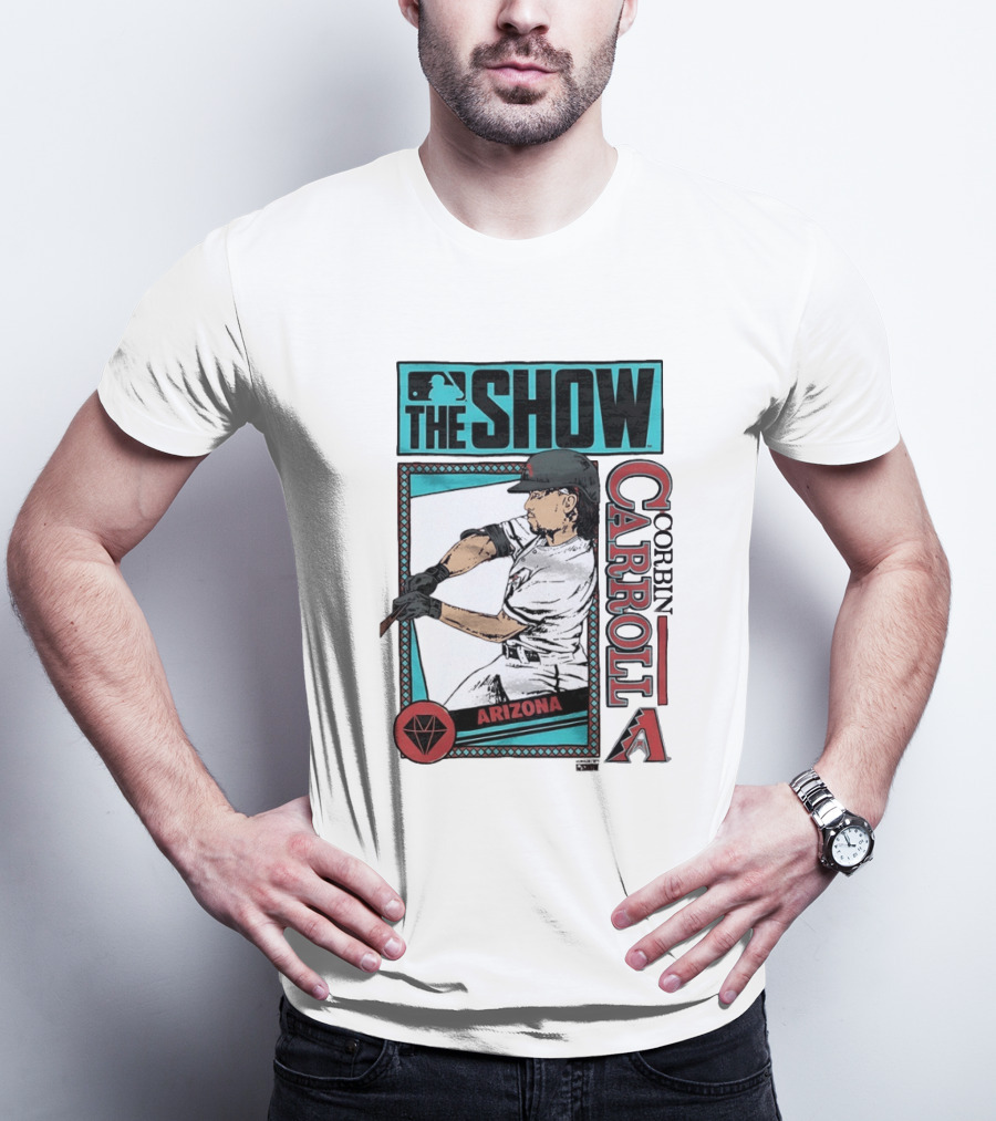 MLB The Show Corbin Carroll Arizona Diamondbacks Baseball Player T-Shirt