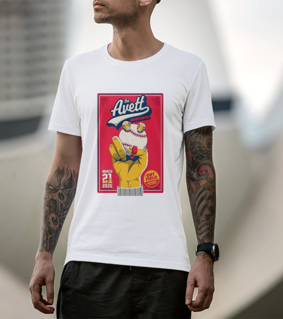 The Avett Brothers March 21 2026 Ont Field Ontario California Baseball T-Shirt