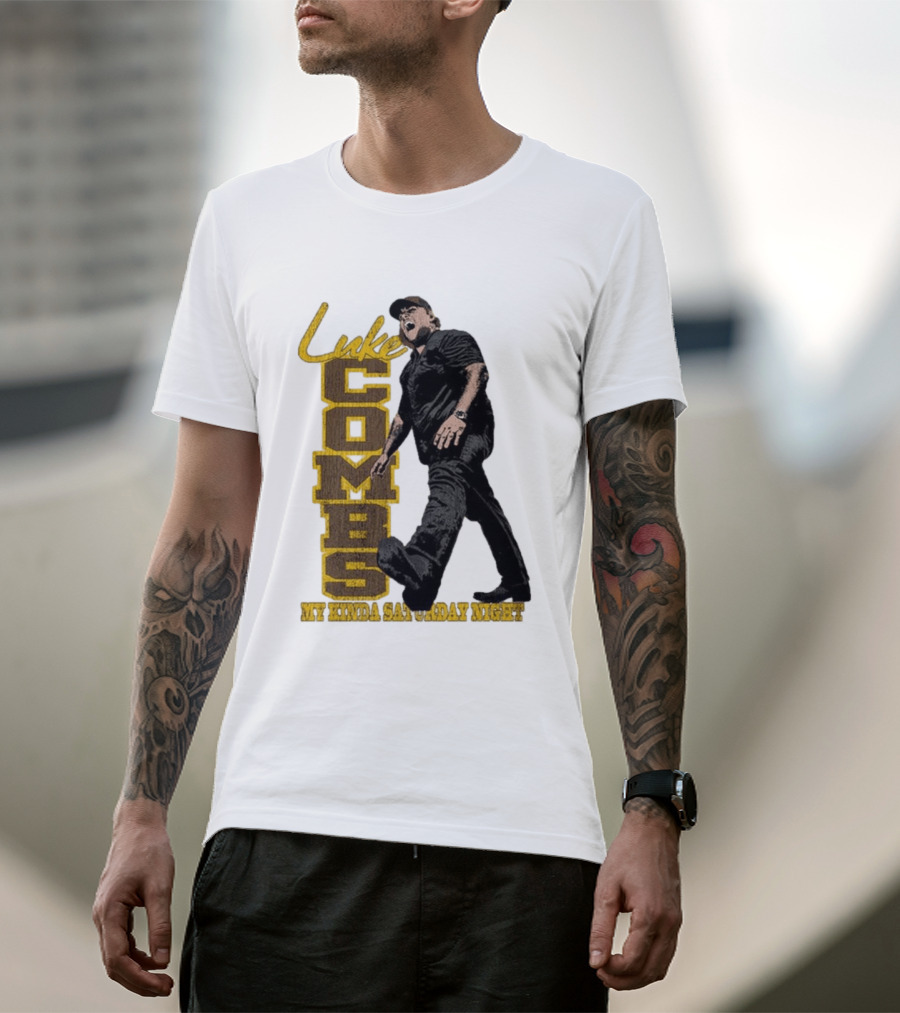Luke Combs My Kinda Saturday Night Tour 2026 Sideline Collection T-Shirt