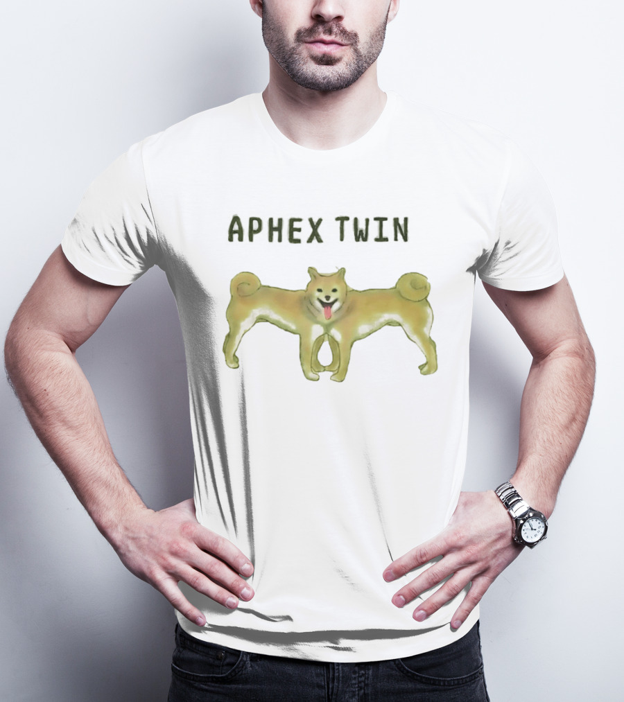 Dog Aphex Twin Two Headed Dog T-Shirt