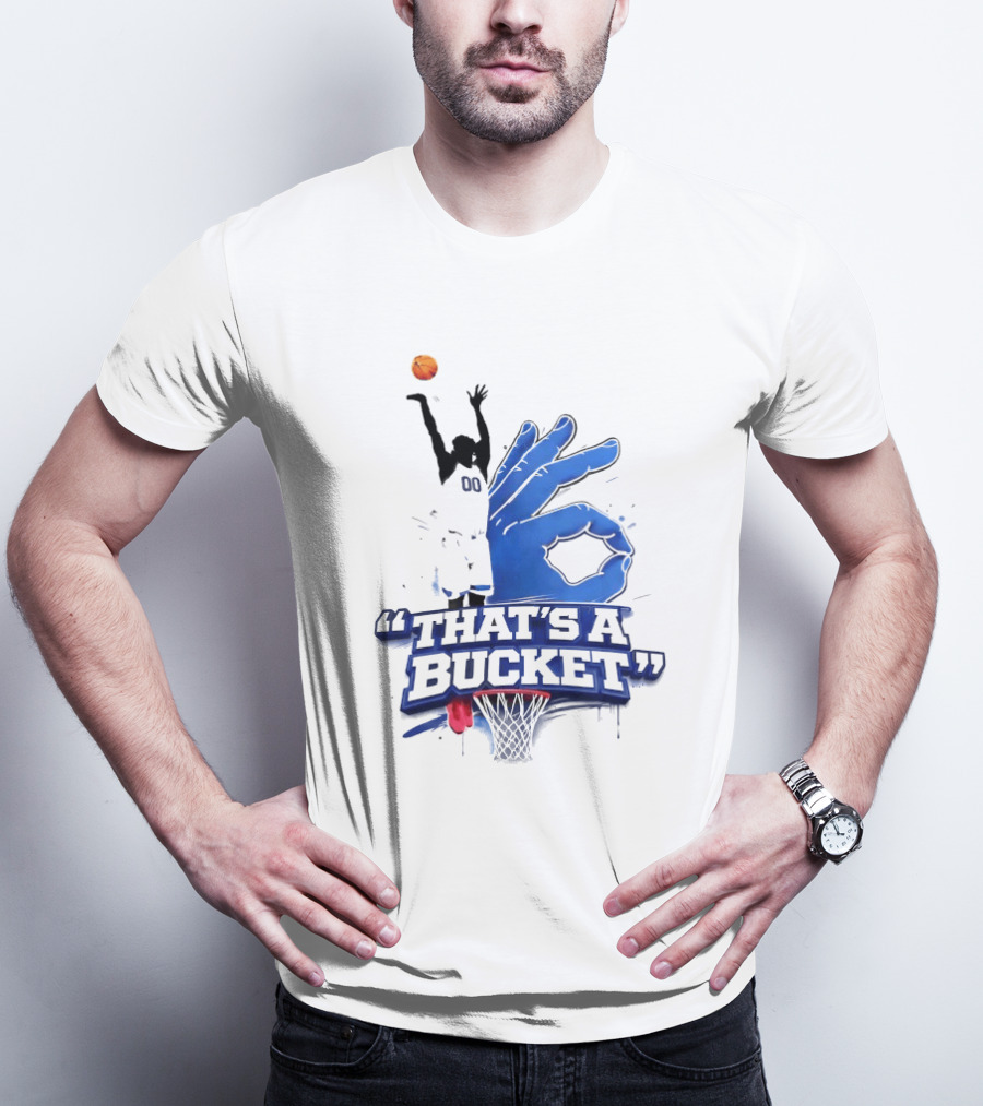 00 That's A Bucket Basketball Shot Gesture T-Shirt
