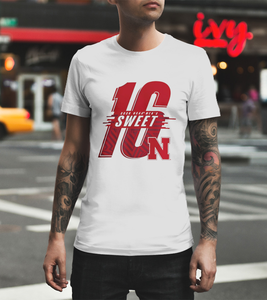 2026 NCAA Men's Sweet 16 Nebraska Huskers Basketball T-Shirt