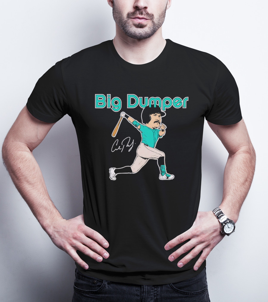 Big Dumper Cal Raleigh Seattle Mariners Caricature T-Shirt