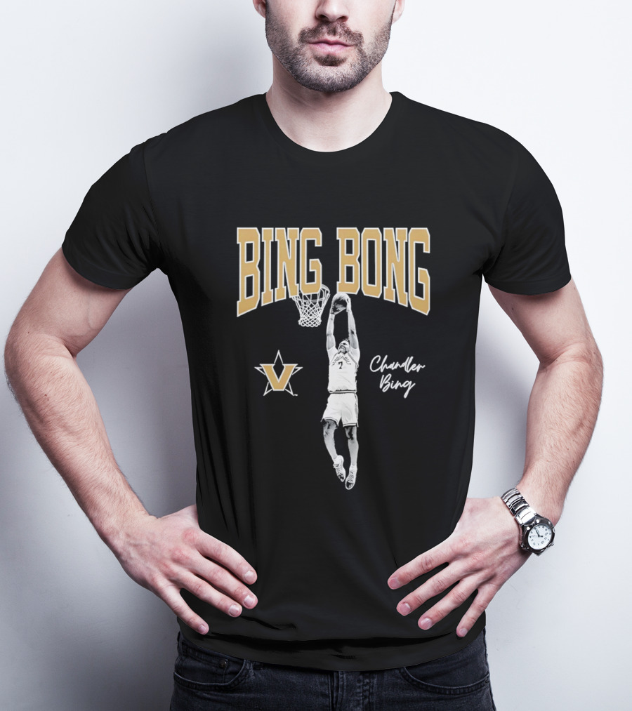 Chandler Bing Bong Vanderbilt Commodores Basketball Dunk T-Shirt