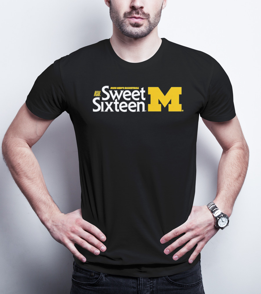 2026 NCAA Men's Basketball Sweet Sixteen Michigan T-Shirt