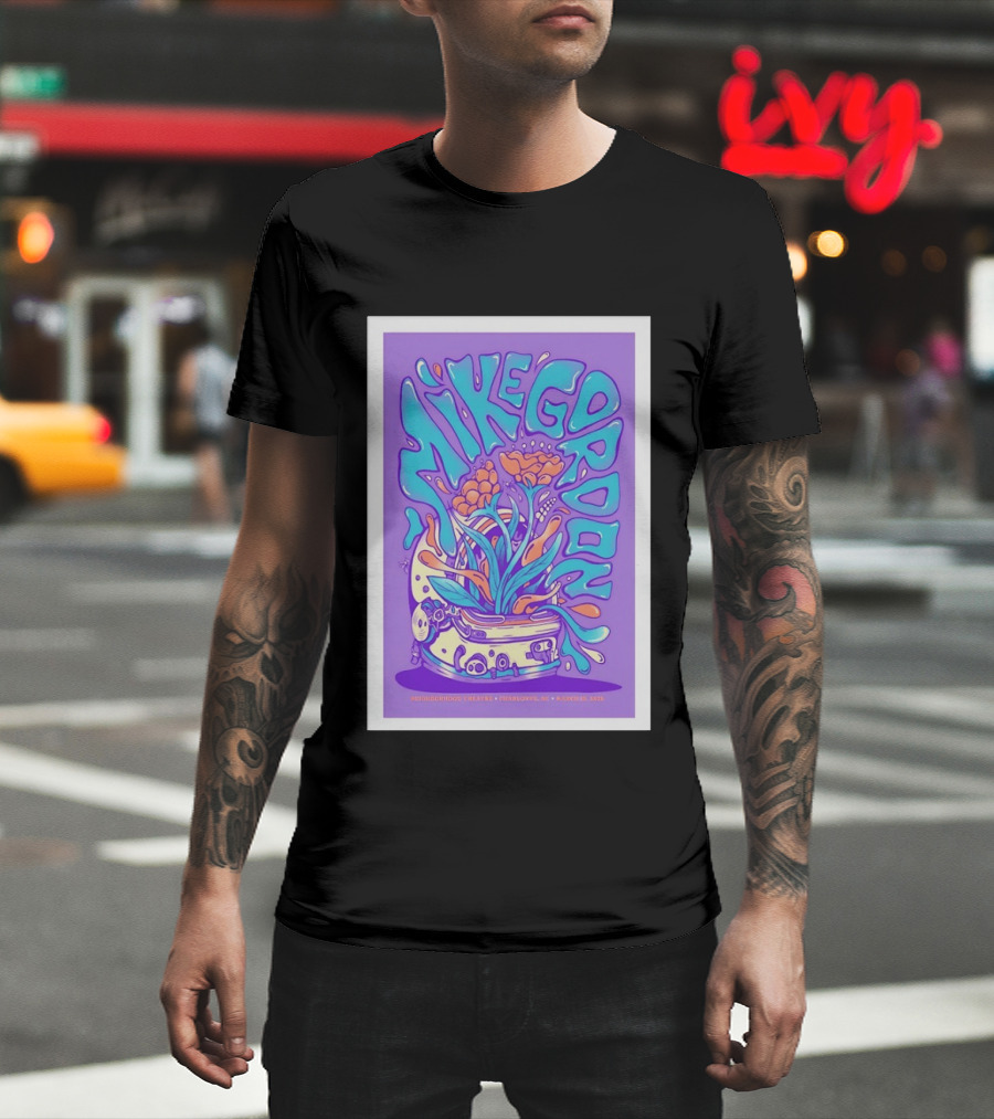 Mike Gordon Neighborhood Theatre Charlotte NC March 19 2026 Psychedelic T-Shirt