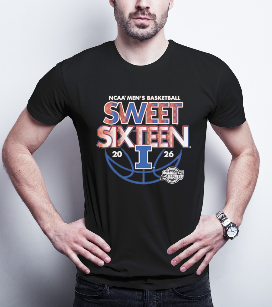 NCAA Men's Basketball Sweet Sixteen 2026 Illinois T-Shirt