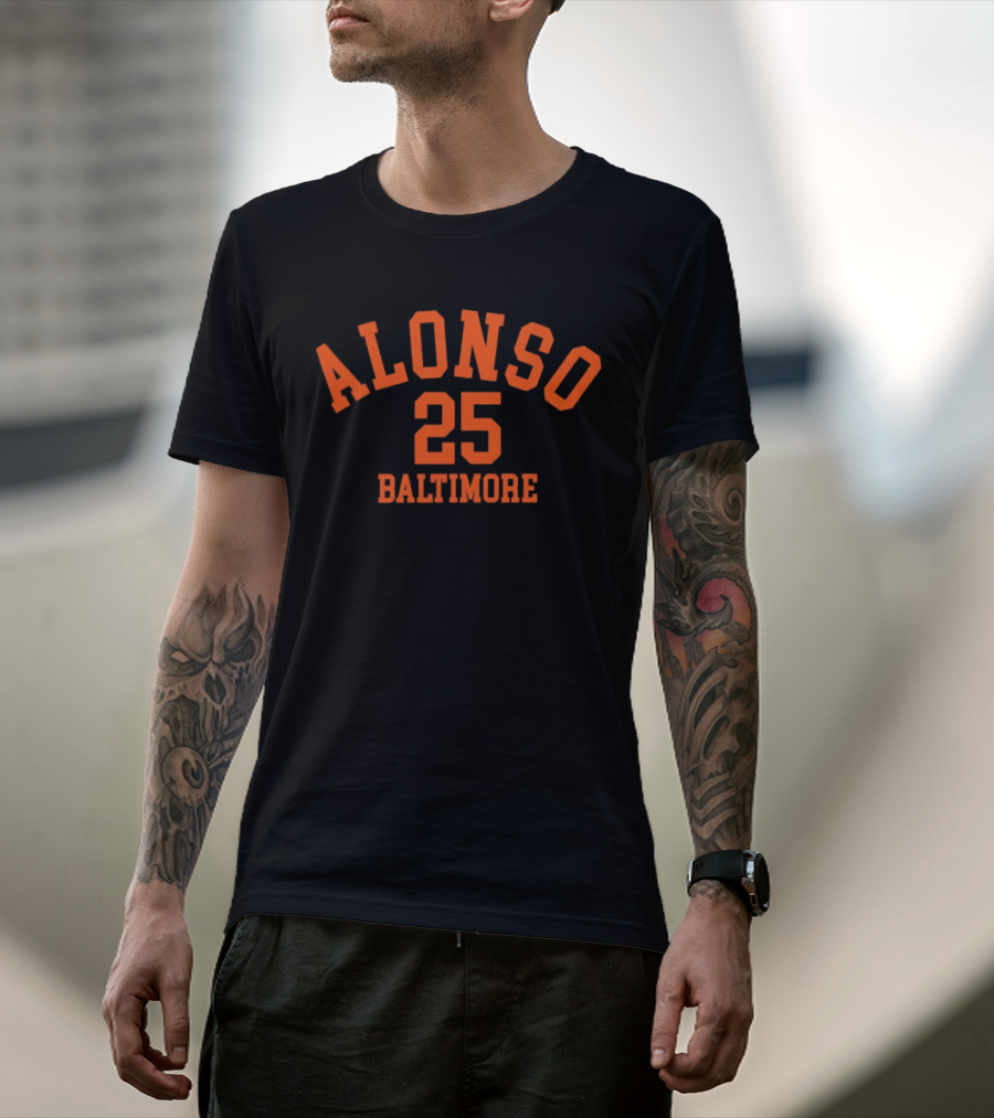 Alonso 25 Baltimore Orioles Baseball T-Shirt