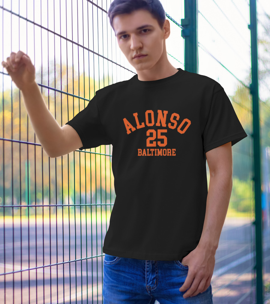 Alonso 25 Baltimore Orioles Baseball T-Shirt