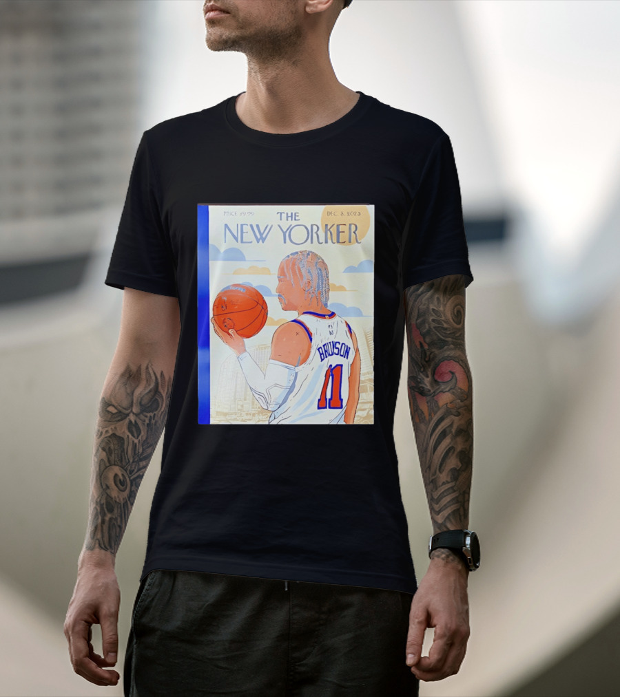 The New Yorker Jalen Brunson 11 New York Knicks Madison Square Garden December 8 2023 T-Shirt
