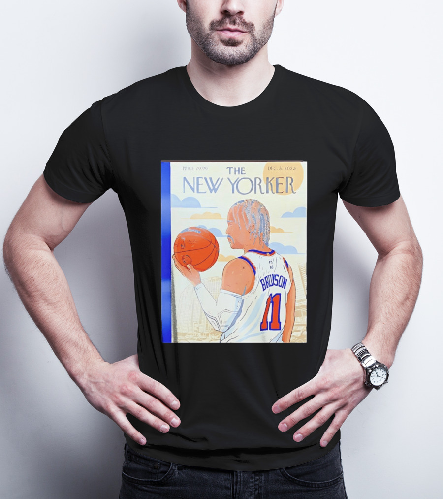The New Yorker Jalen Brunson 11 New York Knicks Madison Square Garden December 8 2023 T-Shirt