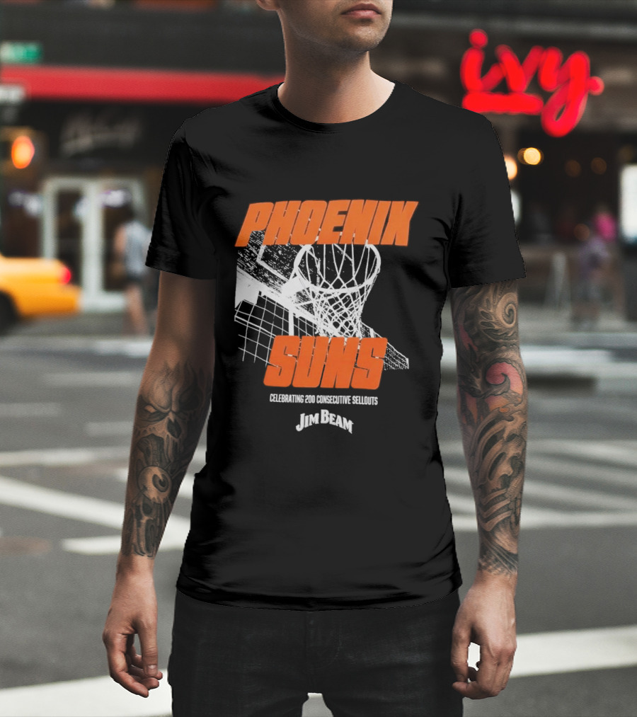 Phoenix Suns 200 Consecutive Sellouts Celebration Jim Beam T-Shirt