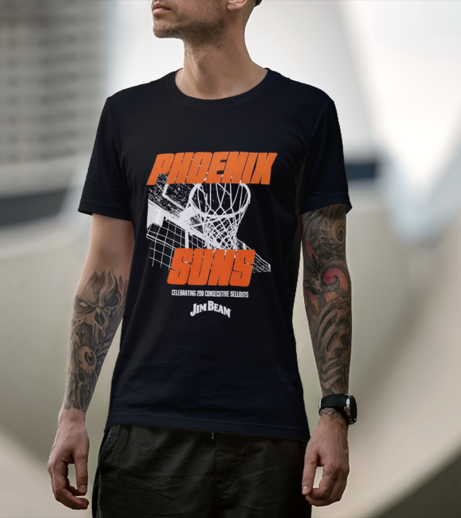Phoenix Suns 200 Consecutive Sellouts Celebration Jim Beam T-Shirt