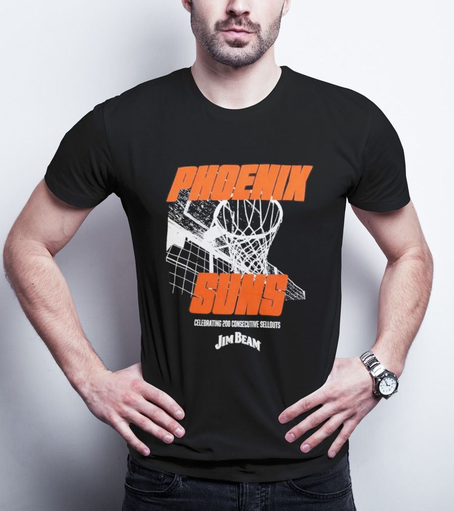 Phoenix Suns 200 Consecutive Sellouts Celebration Jim Beam T-Shirt