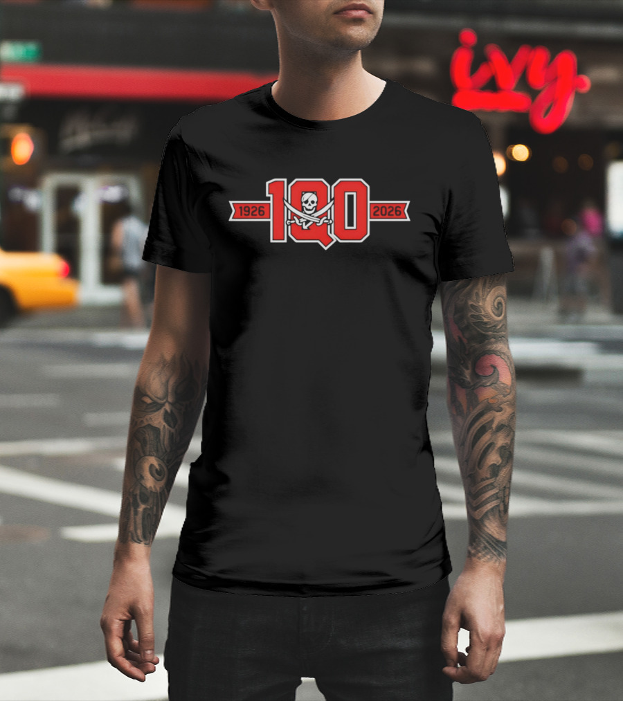 Piratas De Quebradillas BSN 100 Years 1926 2026 Celebration T-Shirt