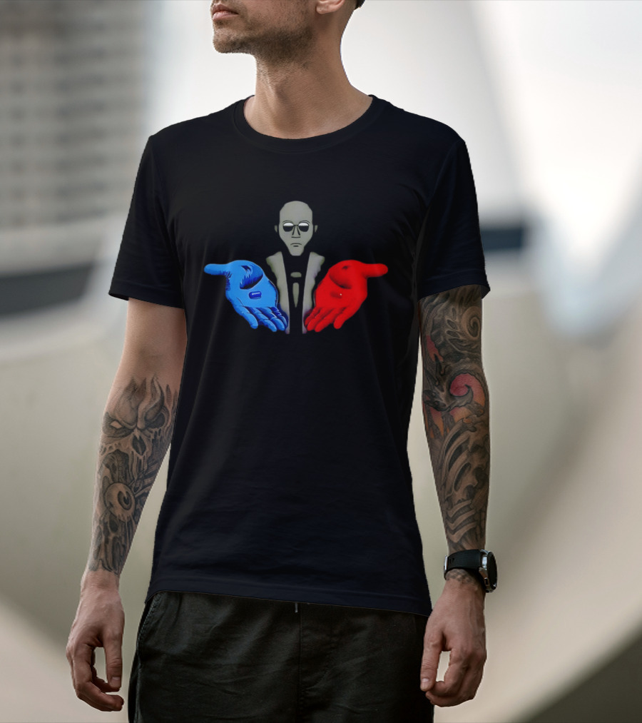 Morpheus Neo Red Pill Blue Pill 1999 Matrix T-Shirt