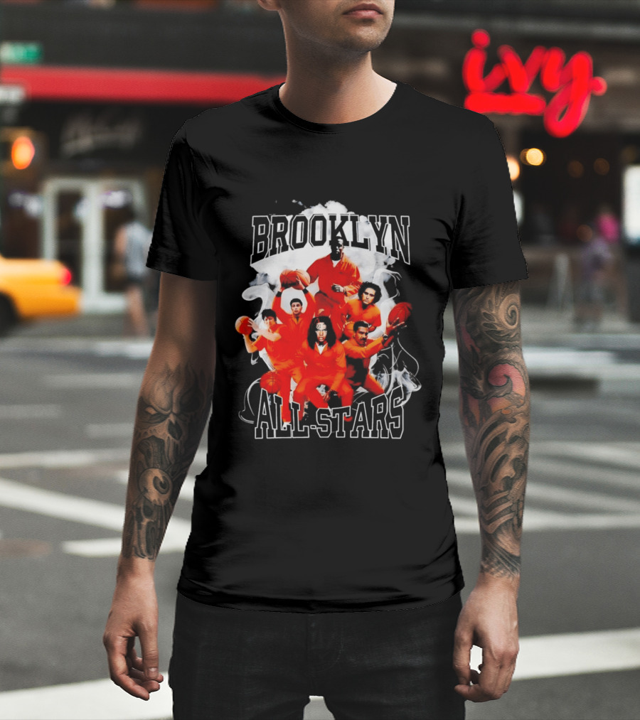 Brooklyn All Stars Basketball Team Creative Smoke T-Shirt