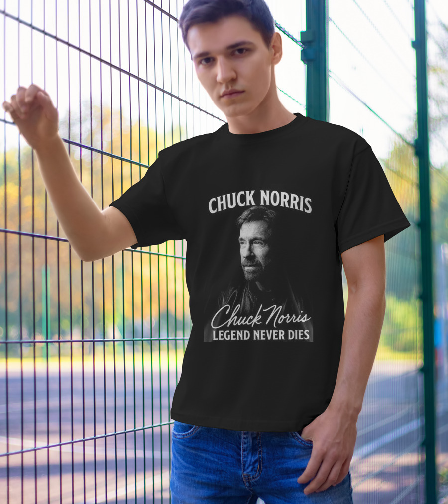 Chuck Norris Legend Never Dies Two Sides T-Shirt
