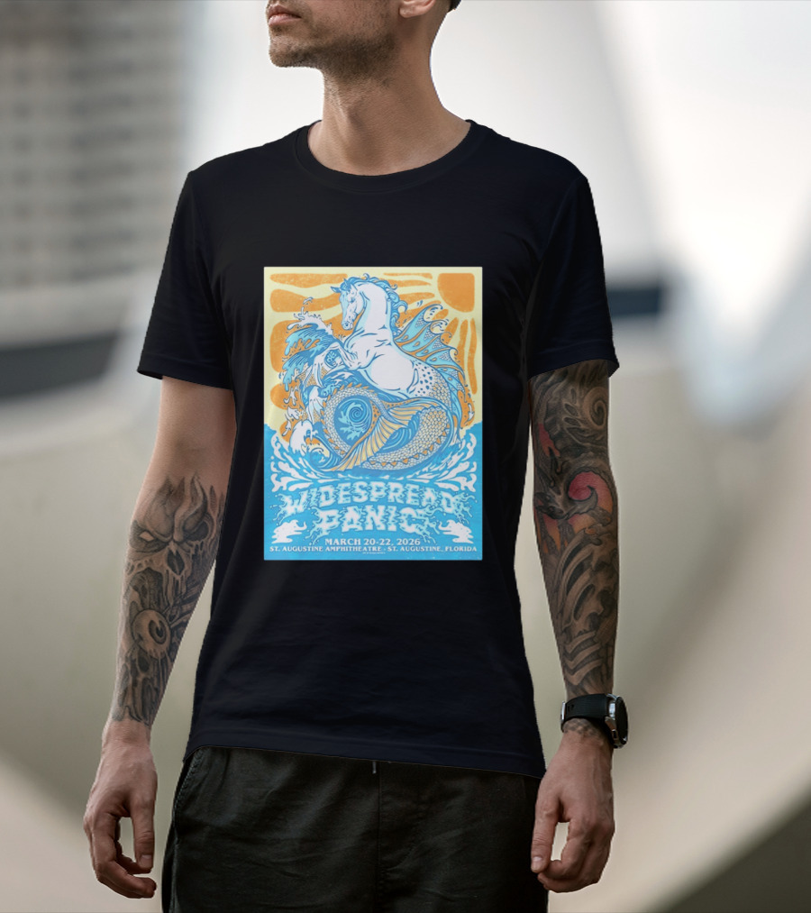 Widespread Panic March 20 22 2026 St Augustine Amphitheatre Florida Event T-Shirt