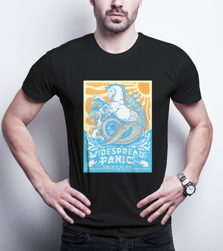 Widespread Panic March 20 22 2026 St Augustine Amphitheatre Florida Event T-Shirt