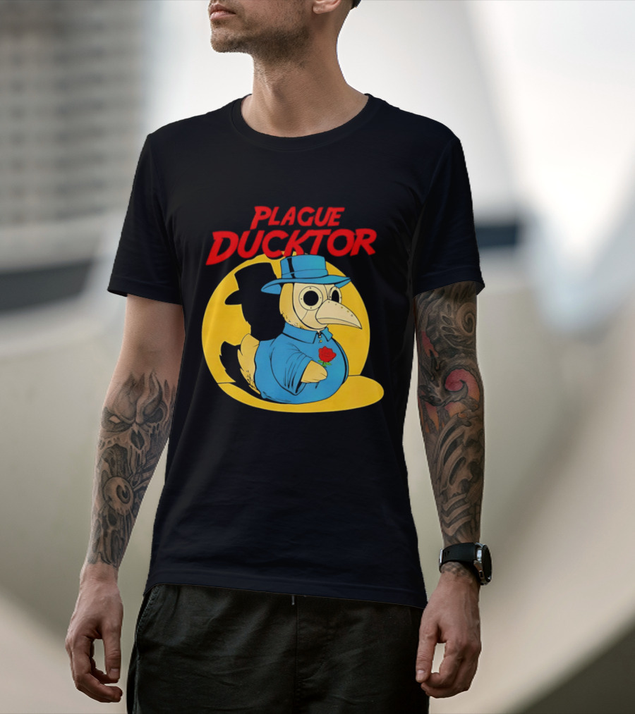 Plague Ducktor Holding Rose Doctor Costume Duck T-Shirt