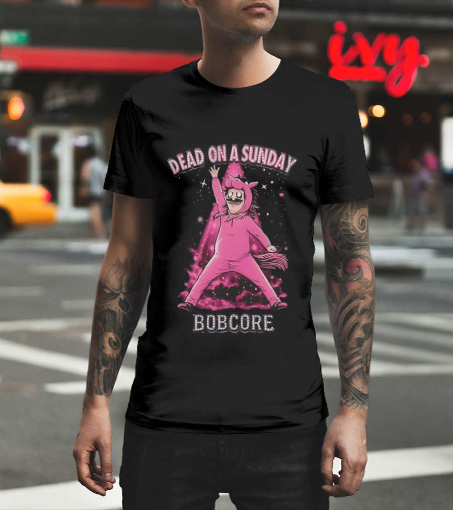 Dead On A Sunday Bobcore Pink Costume T-Shirt