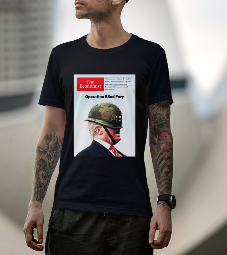 The Economist Donald Trump Operation Blind Fury Magazine Cover T-Shirt