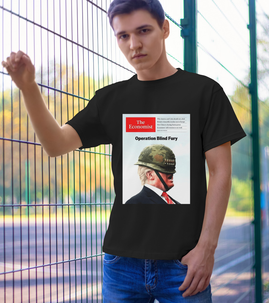 The Economist Donald Trump Operation Blind Fury Magazine Cover T-Shirt