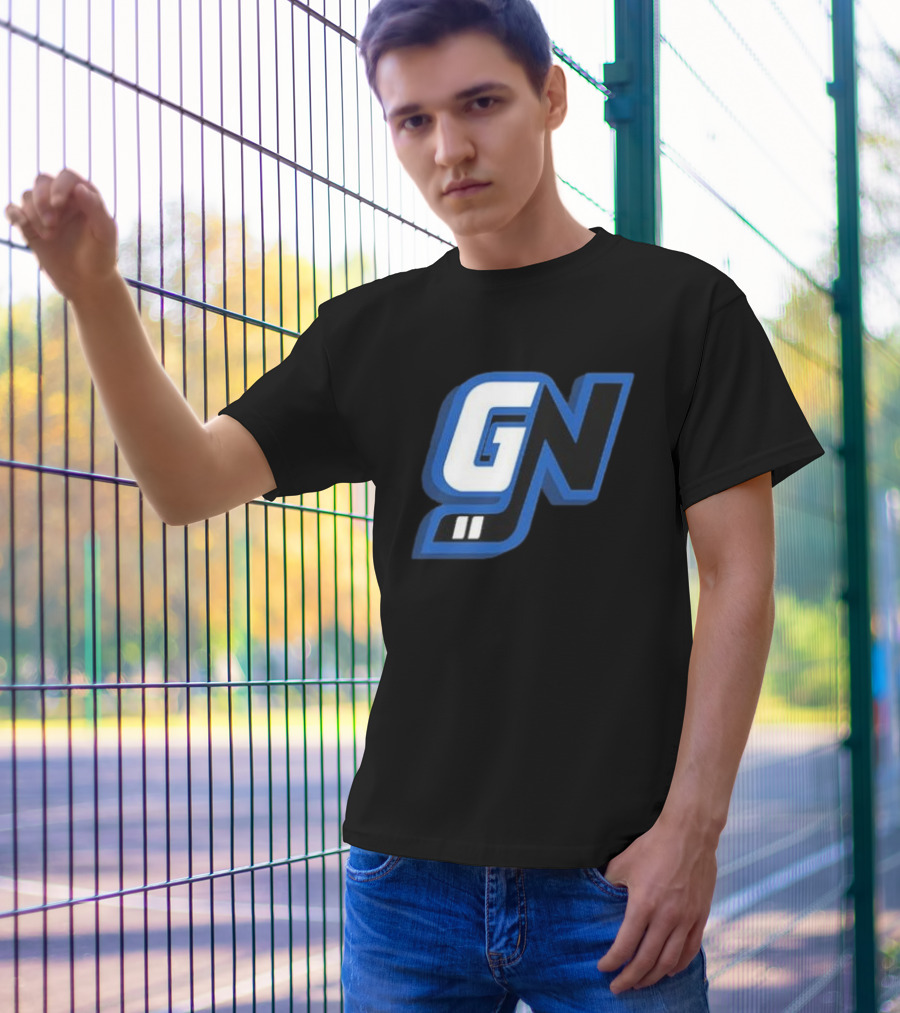 Game Notes GN Initials Blue Black T-Shirt