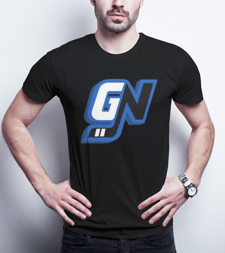 Game Notes GN Initials Blue Black T-Shirt