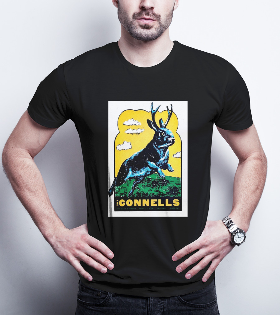 The Connells April 11 2026 The Pyrle Greensboro NC With Bass Battery Jackalope T-Shirt