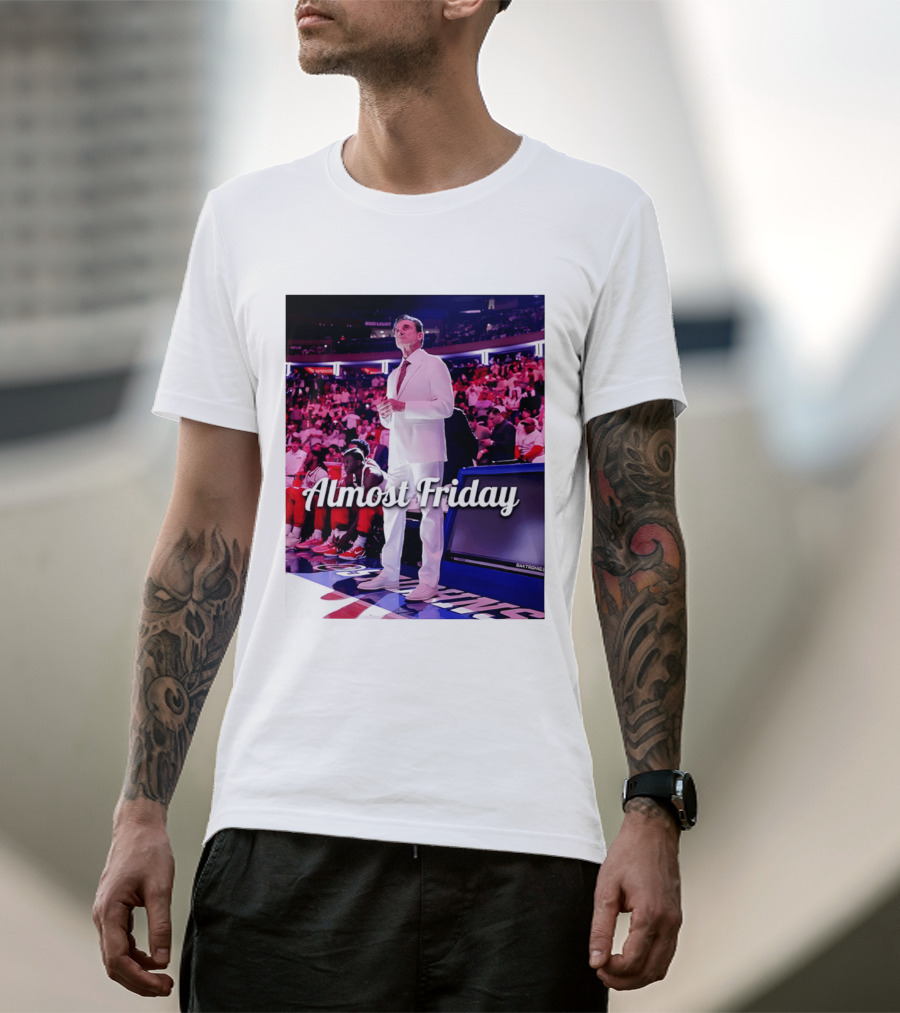 Almost Friday Rick Pitino Basketball Game Coach Suit T-Shirt