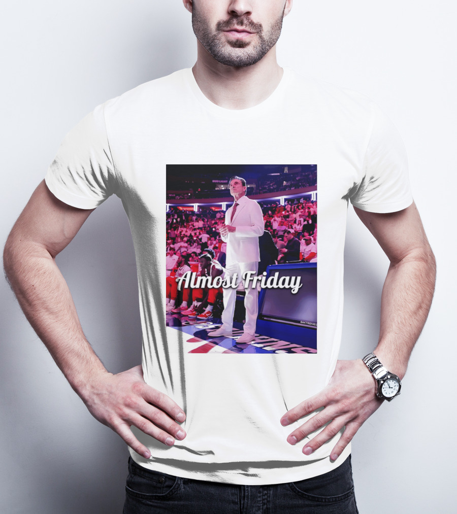 Almost Friday Rick Pitino Basketball Game Coach Suit T-Shirt