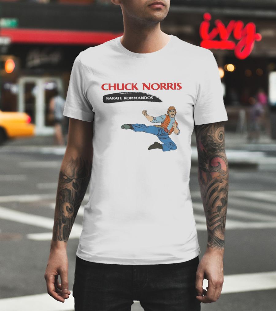 Chuck Norris Karate Kommandos 80s Cartoon Martial Arts Adventure T-Shirt