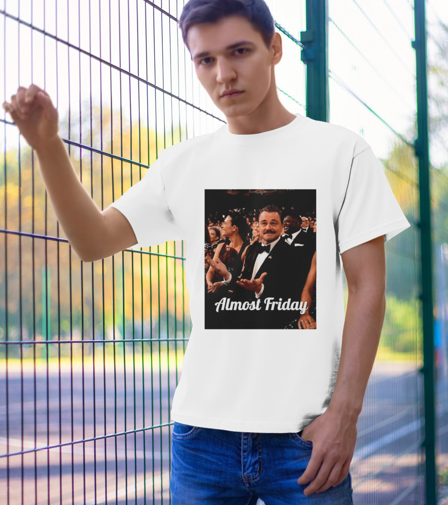 Almost Friday Leo Mustache Tuxedo Event T-Shirt