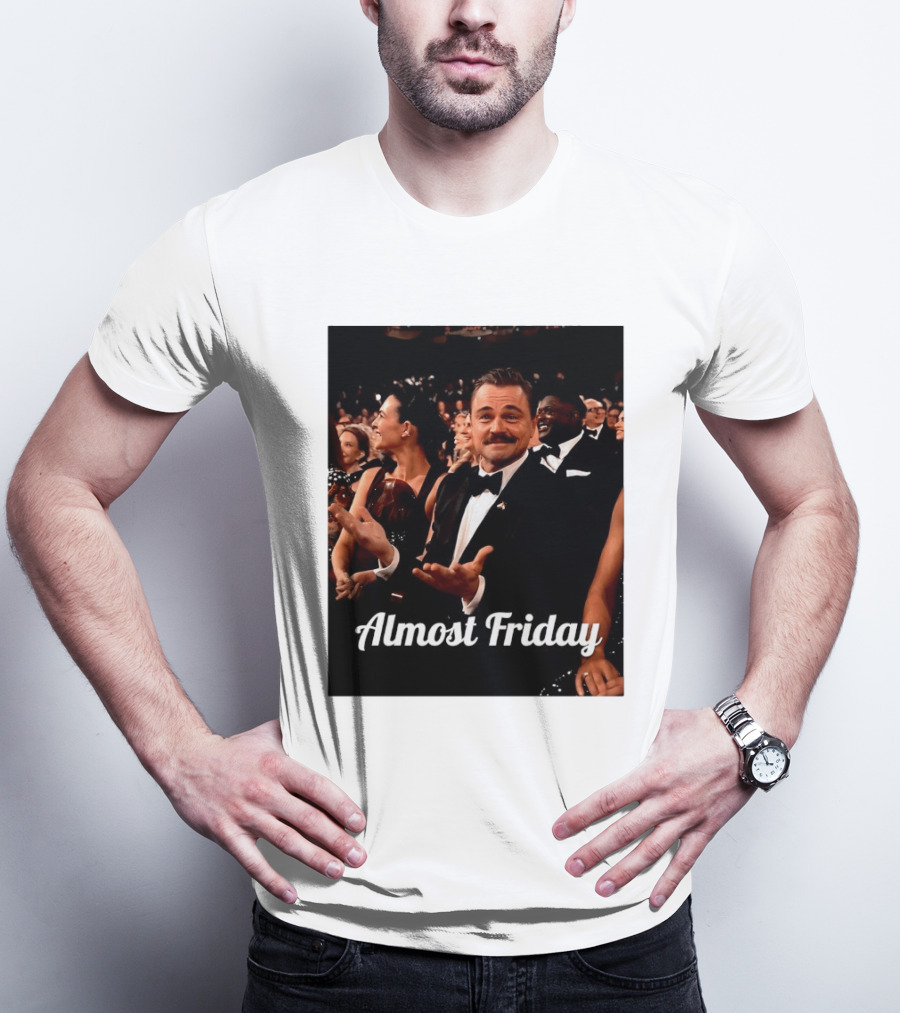 Almost Friday Leo Mustache Tuxedo Event T-Shirt