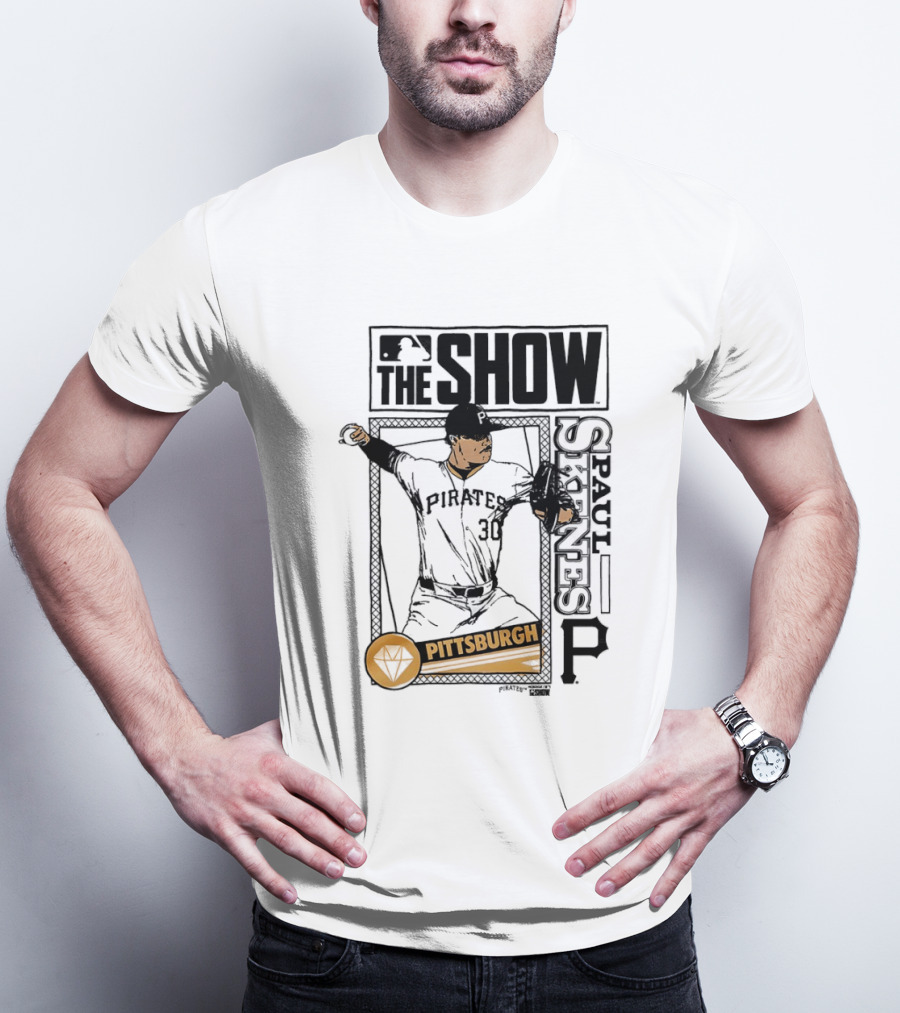 Pittsburgh MLB The Show Paul Skenes 30 Caricature T-Shirt