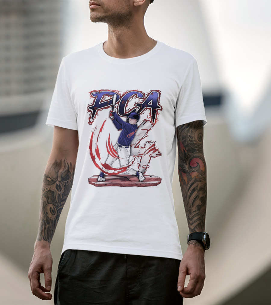 PCA Player Of 4 Philadelphia Phillies Baseball 2026 Batter Stance Action T-Shirt
