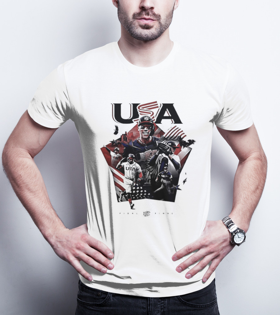 USA Baseball Team Final Third Straight Time Champion T-Shirt