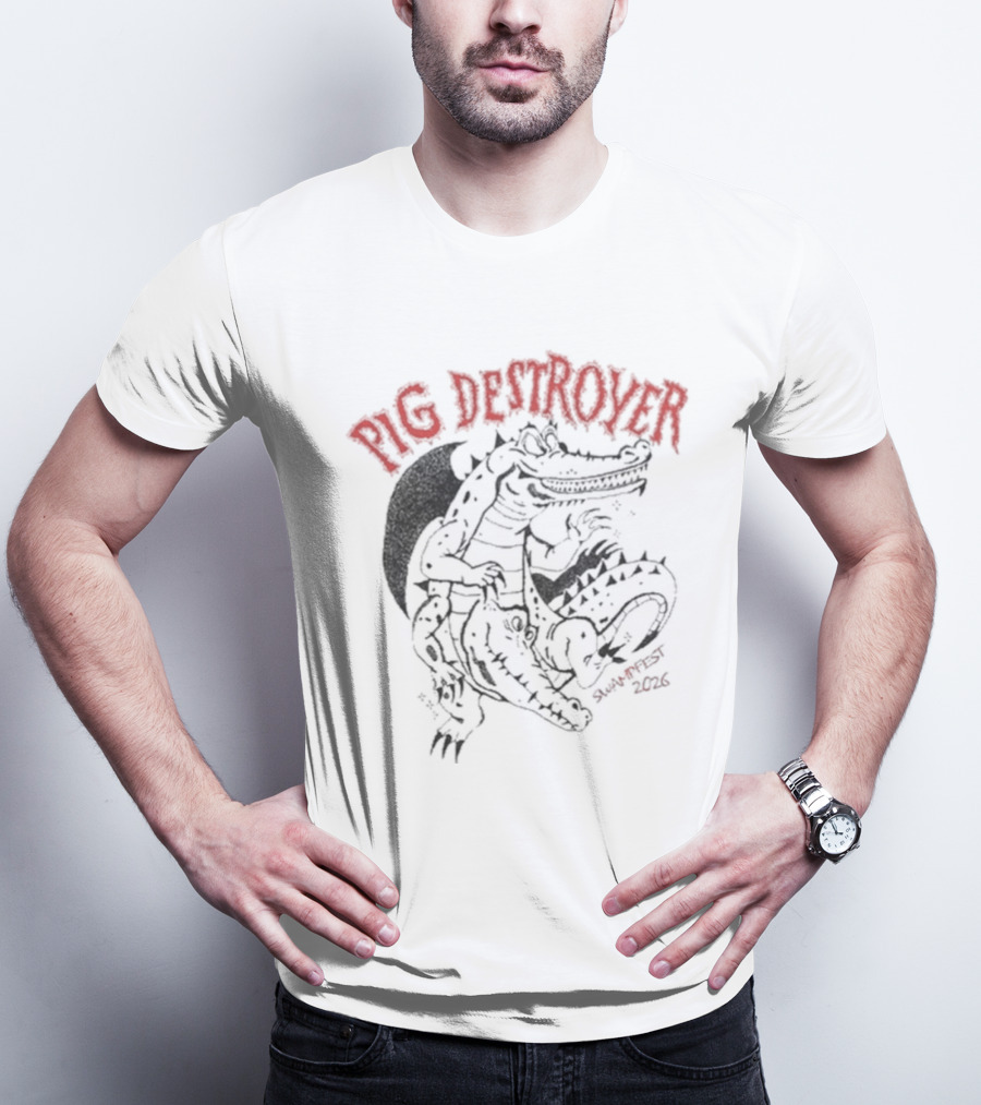 Pig Destroyer Swampfest Alligator T-Shirt